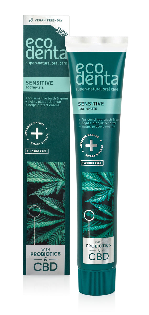 SENSITIVE Toothpaste with CBD and probiotics – Sowco